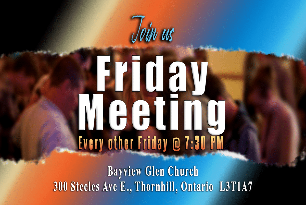 Friday Meeting - The Thirsty Ministries